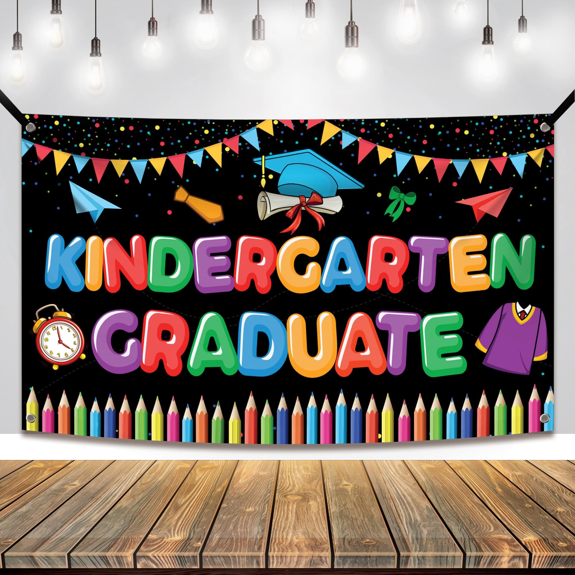 Amazon.com: KatchOn, Cute Kindergarten Graduate Banner - Large, 72x44 ...