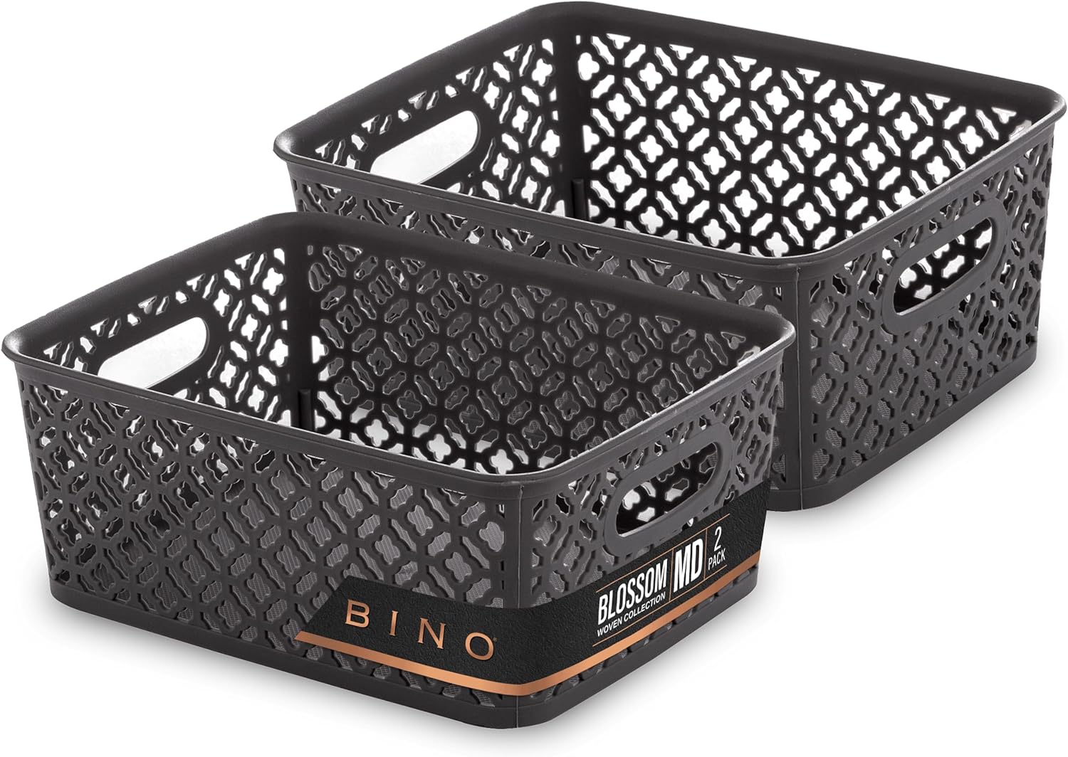 Amazon.com: BINO l Plastic Storage Baskets, Medium - Grey | THE BLOSSOM ...