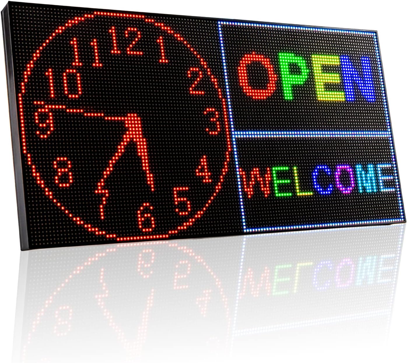 Leadleds P3mm LED Sign Display Board, 7 Color WiFi Programmable Message ...