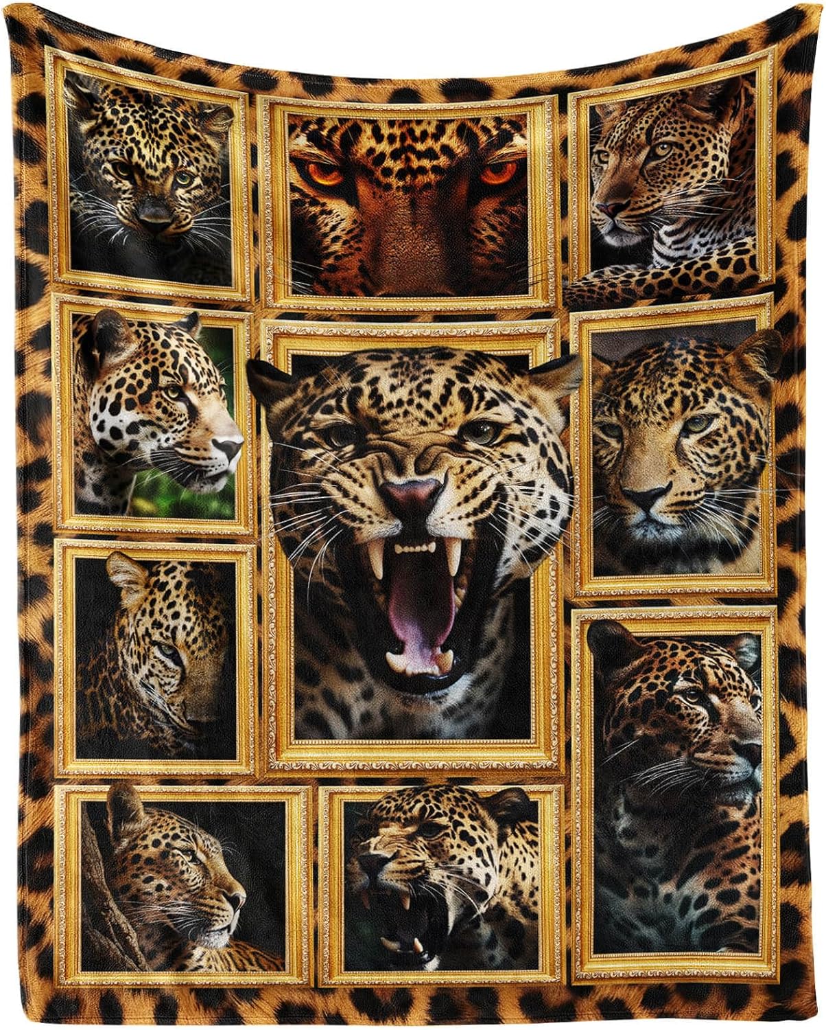 Amazon.com: CaomeiWu Cheetah Throw Blanket, 40"x50" Flannel Cool ...