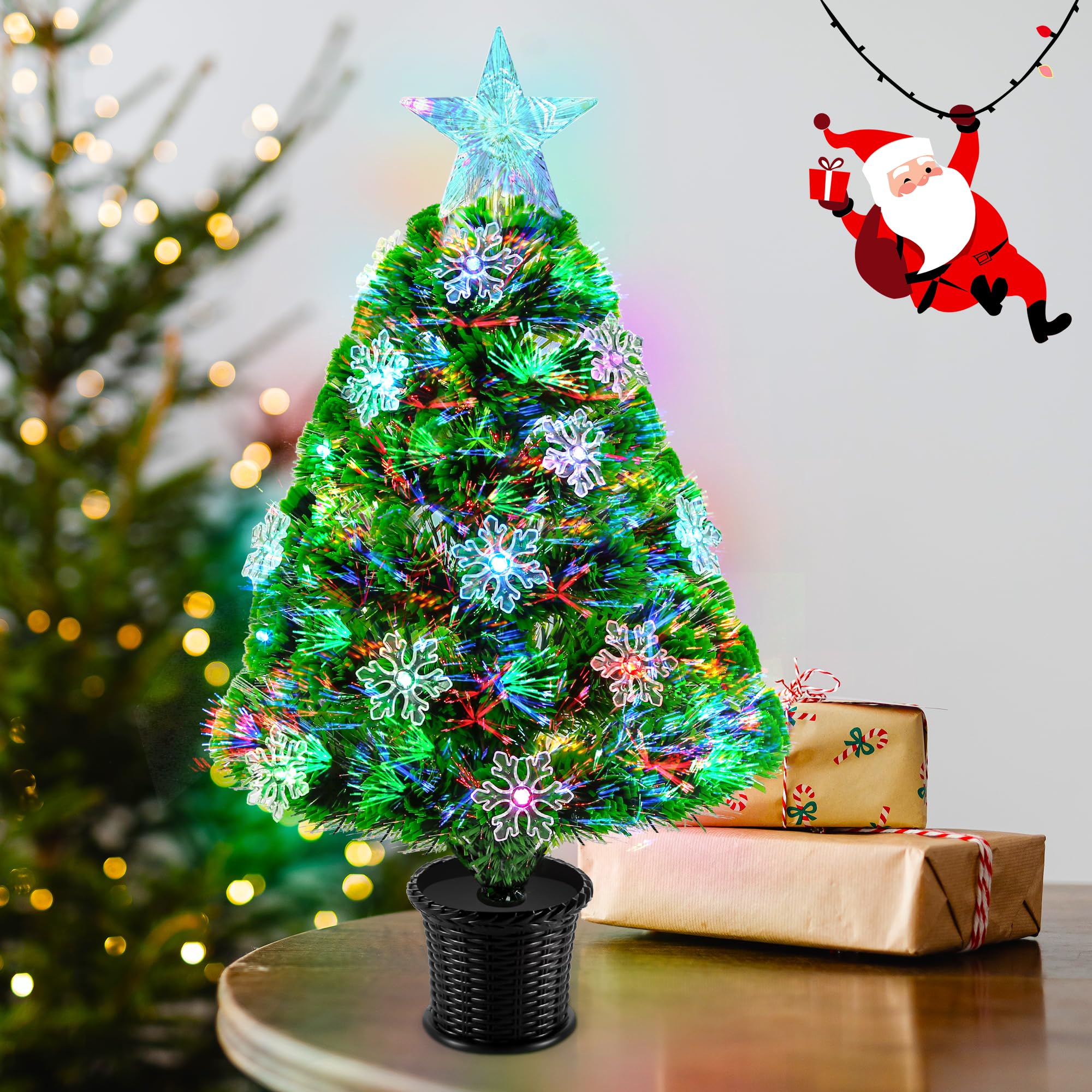 Color Changer Mini Tree Mini Artificial Christmas Tree 2.5ft With