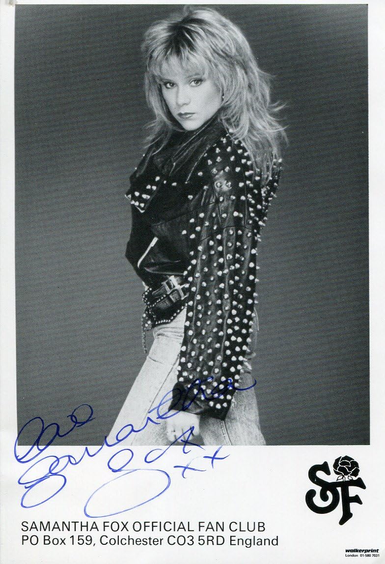 Amazon.com: Samantha Fox autograph English dance-pop singer : Sports ...