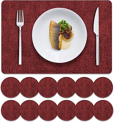 Amazon.com: Rinpon Boho Tassel Cloth Placemats Set of 6, Linen Type ...