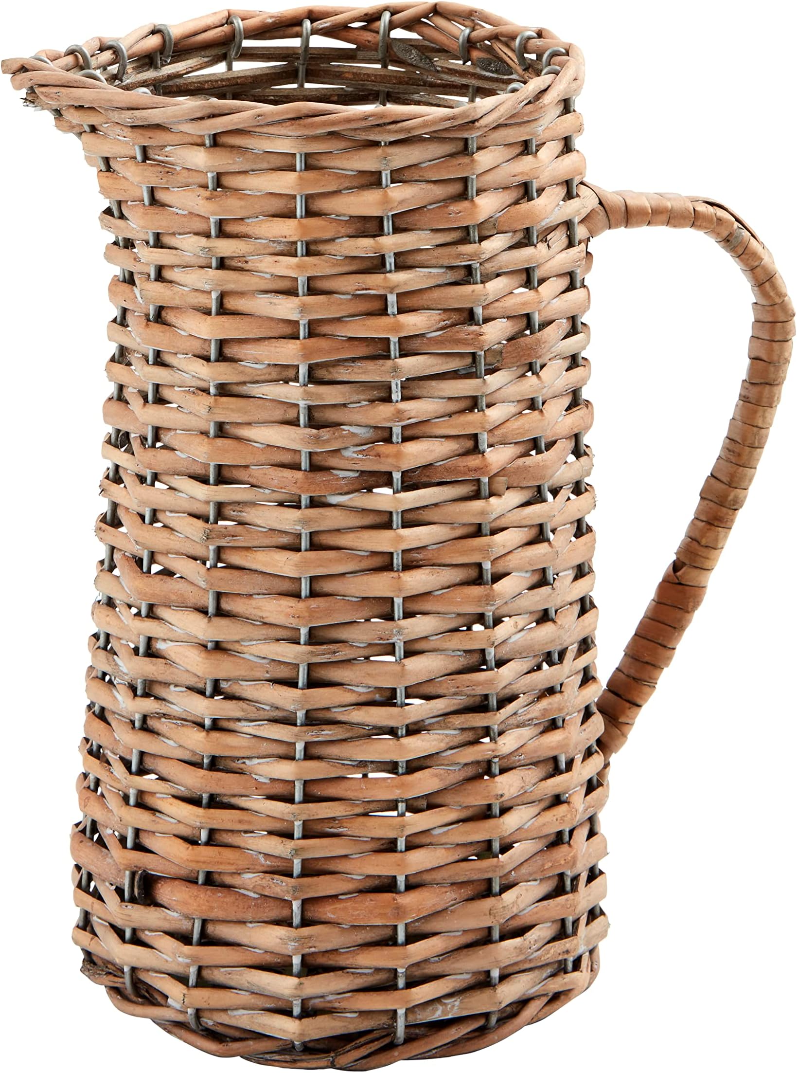 Amazon.com: Mud Pie Rattan Glass Pitcher, 64 oz, BROWN : Home & Kitchen