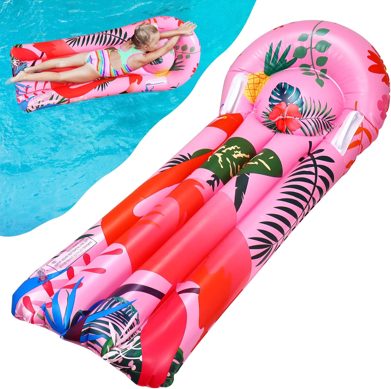 Upgraded Inflatables Swimming Pool Float Pool Lounger Float Mat for ...