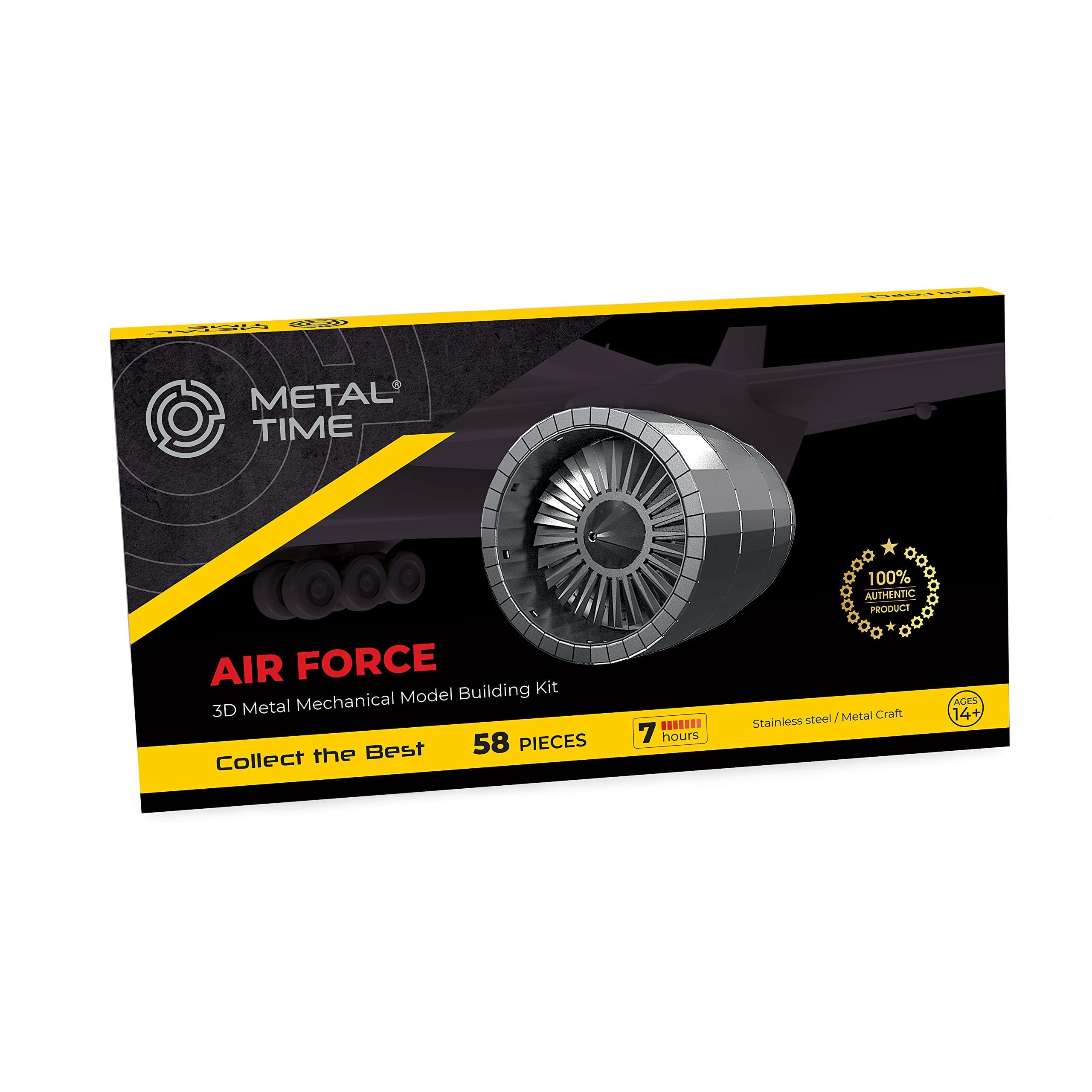 Buy METAL-TIME, Jet Engine Turbine, 3D Metal Puzzle, Jet Engine ...