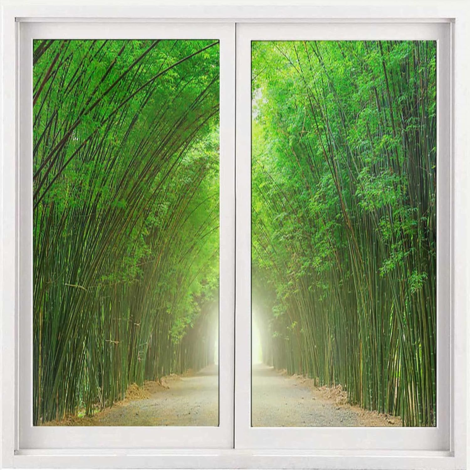 Amazon.com: Forest Frosted Window Film 2 PCS Set, Fantasy Misty Jungle ...