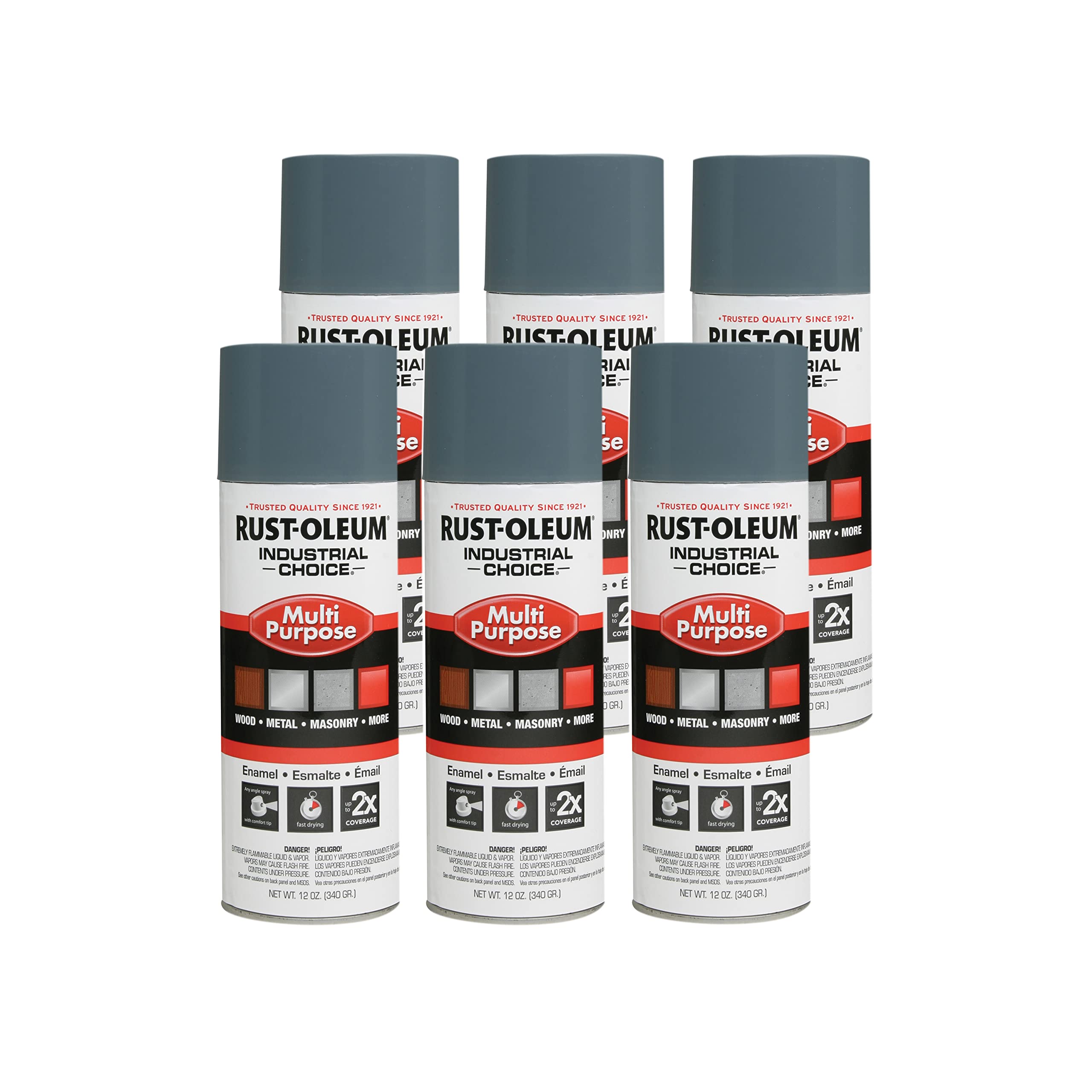 Rust-Oleum 1600 System Enamel ANSI 70 Gray Rust-Oleum Industrial Spray ...