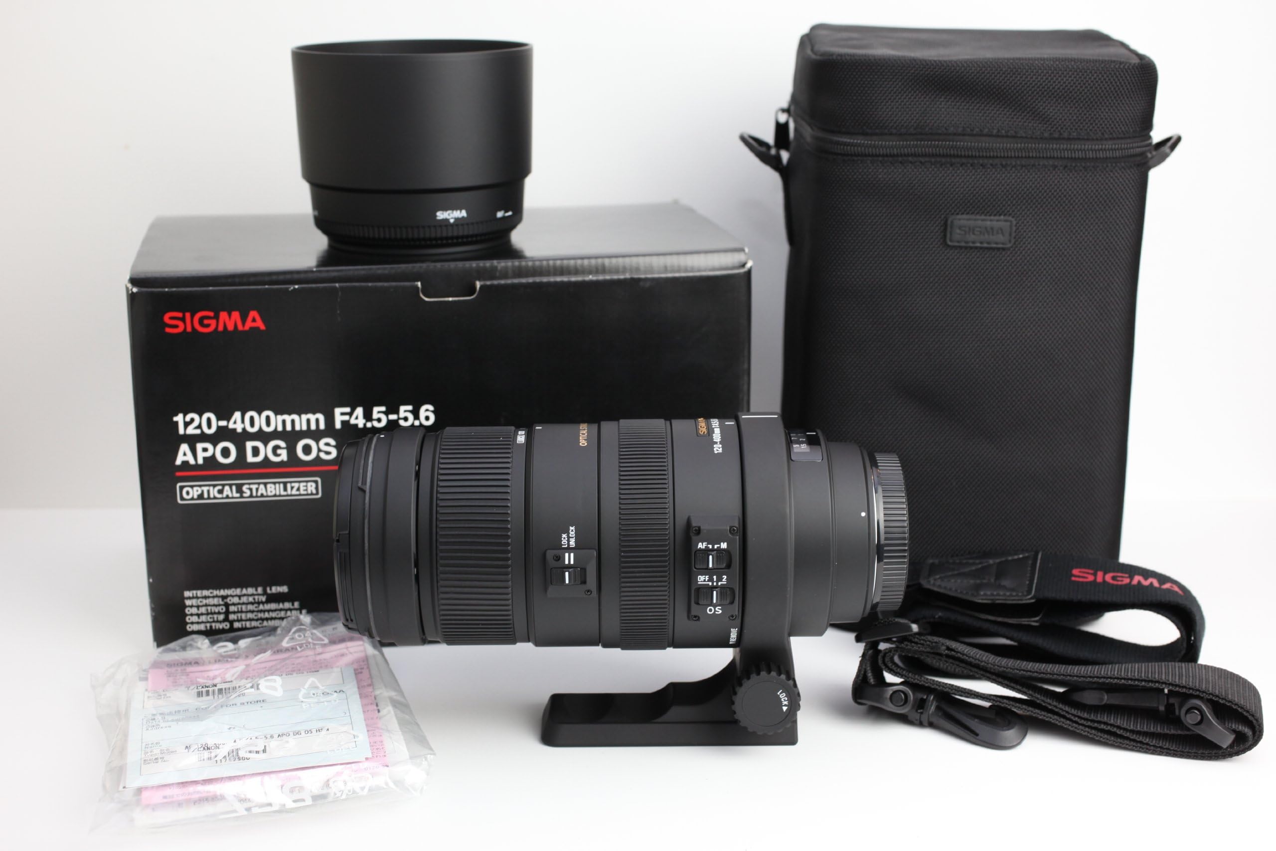 Amazon.com : Sigma 120-400mm f/4.5-5.6 AF APO DG OS HSM Telephoto Zoom ...