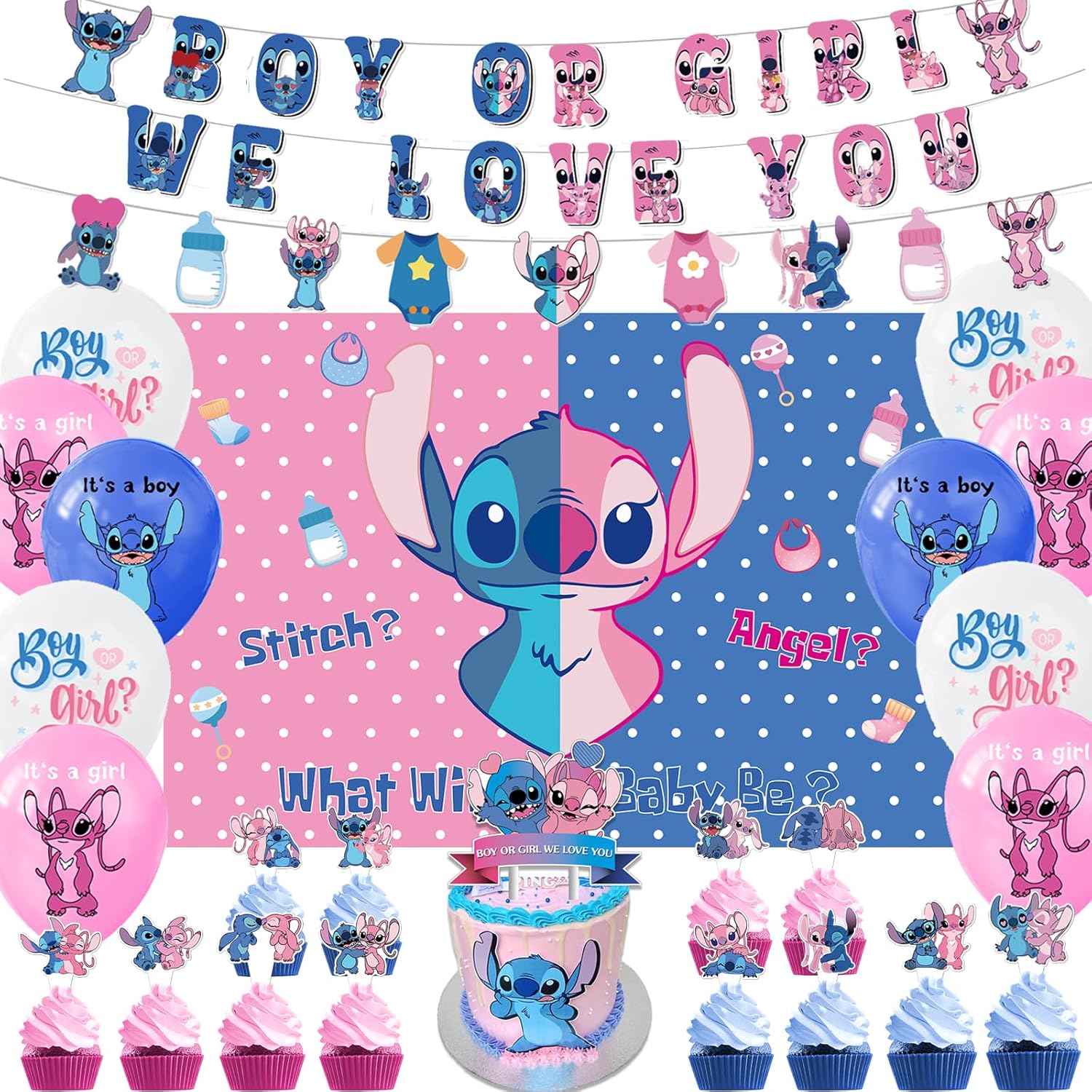 Amazon.com: Blue 626 Monster Gender Reveal Decorations, 626 Monster ...