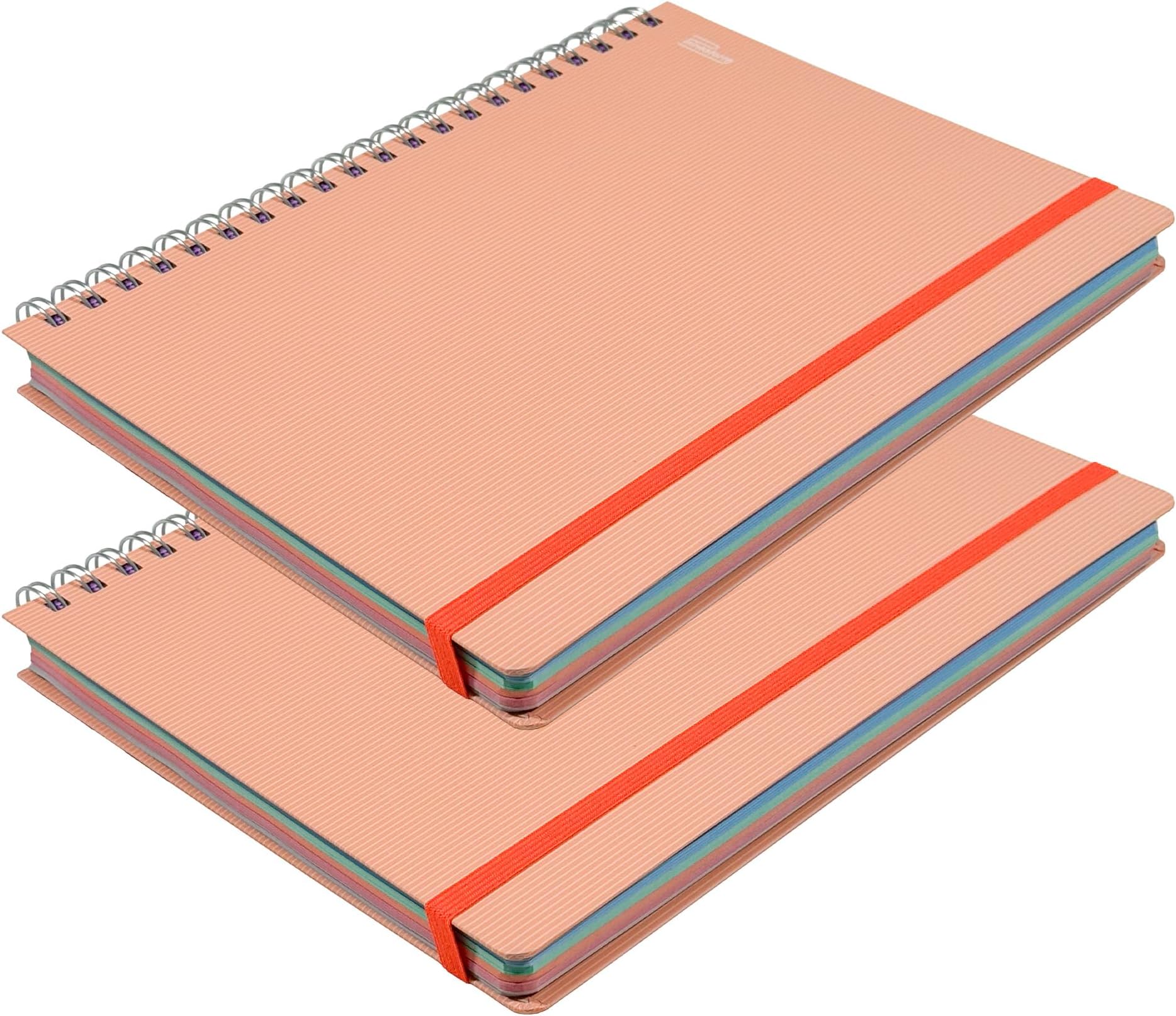 Printaform Libreta Forma Francesa Arcoíris Pastel Universitaria 200h, 2 ...