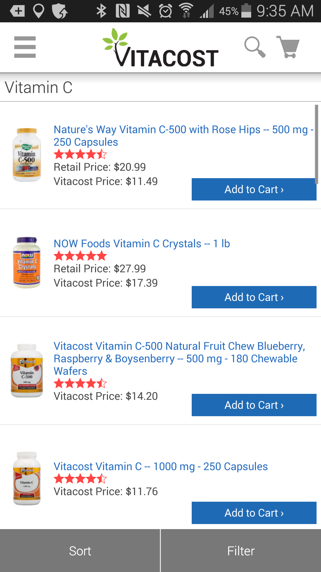 Vitacost - App on Amazon Appstore