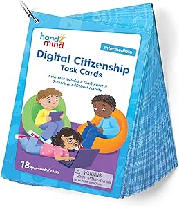 Amazon.com: hand2mind Digital Citizenship Intermediate Task Cards, Ages ...
