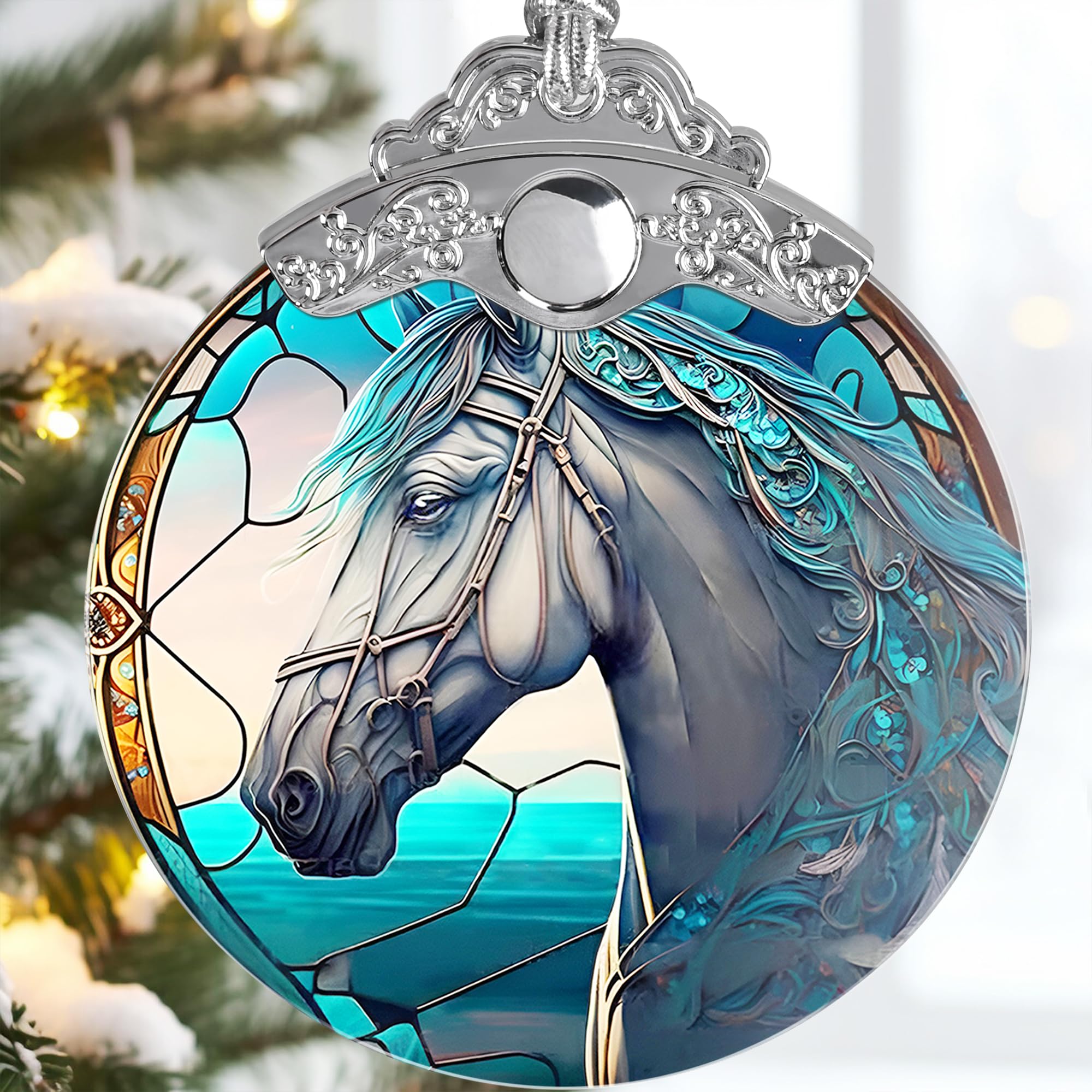 Amazon.com: Christmas Horse Ornaments - Jocidea Horse Hanging ...