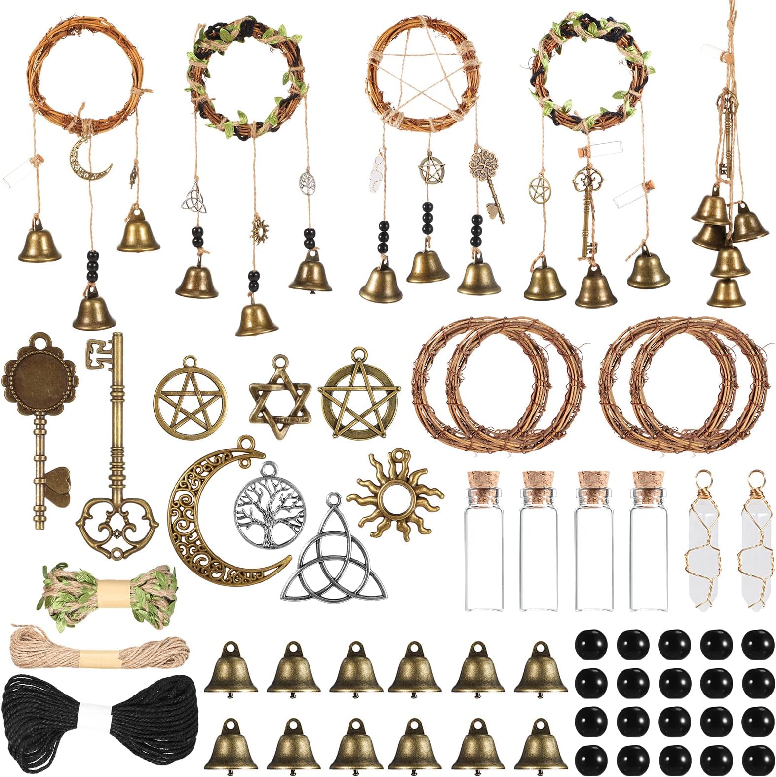 Amazon.com: Charniol Witch Bells DIY Kit for Door Knob for Protection ...