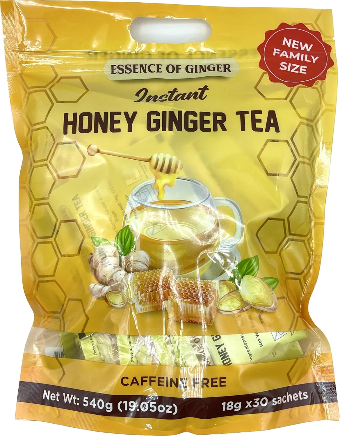 Amazon.com : Natural Honey Ginger Root Herbal Crystals 30 Packets ...