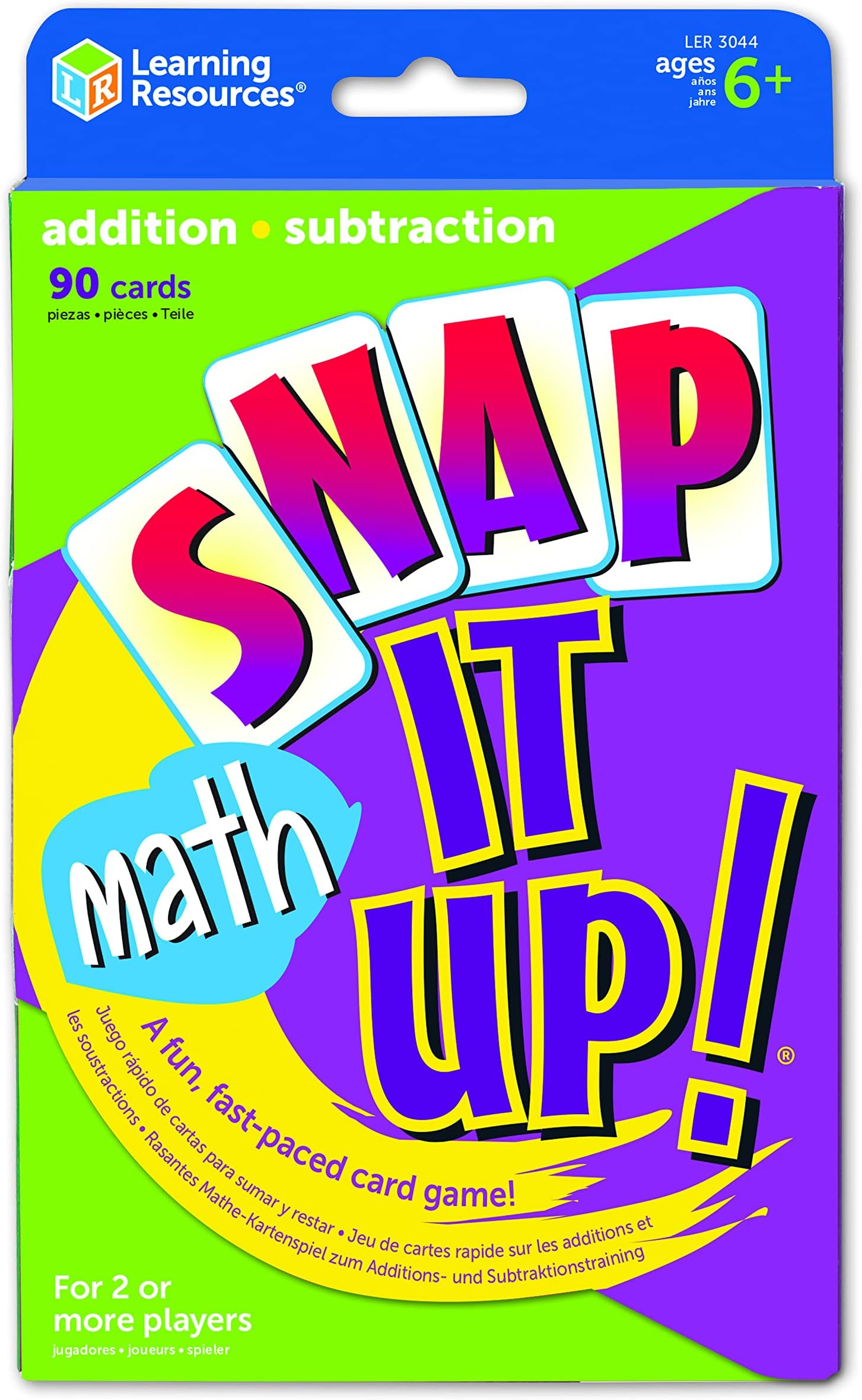 Learning Resources LER3044 Snap It Up! Math: Addition/Subtraction Card ...