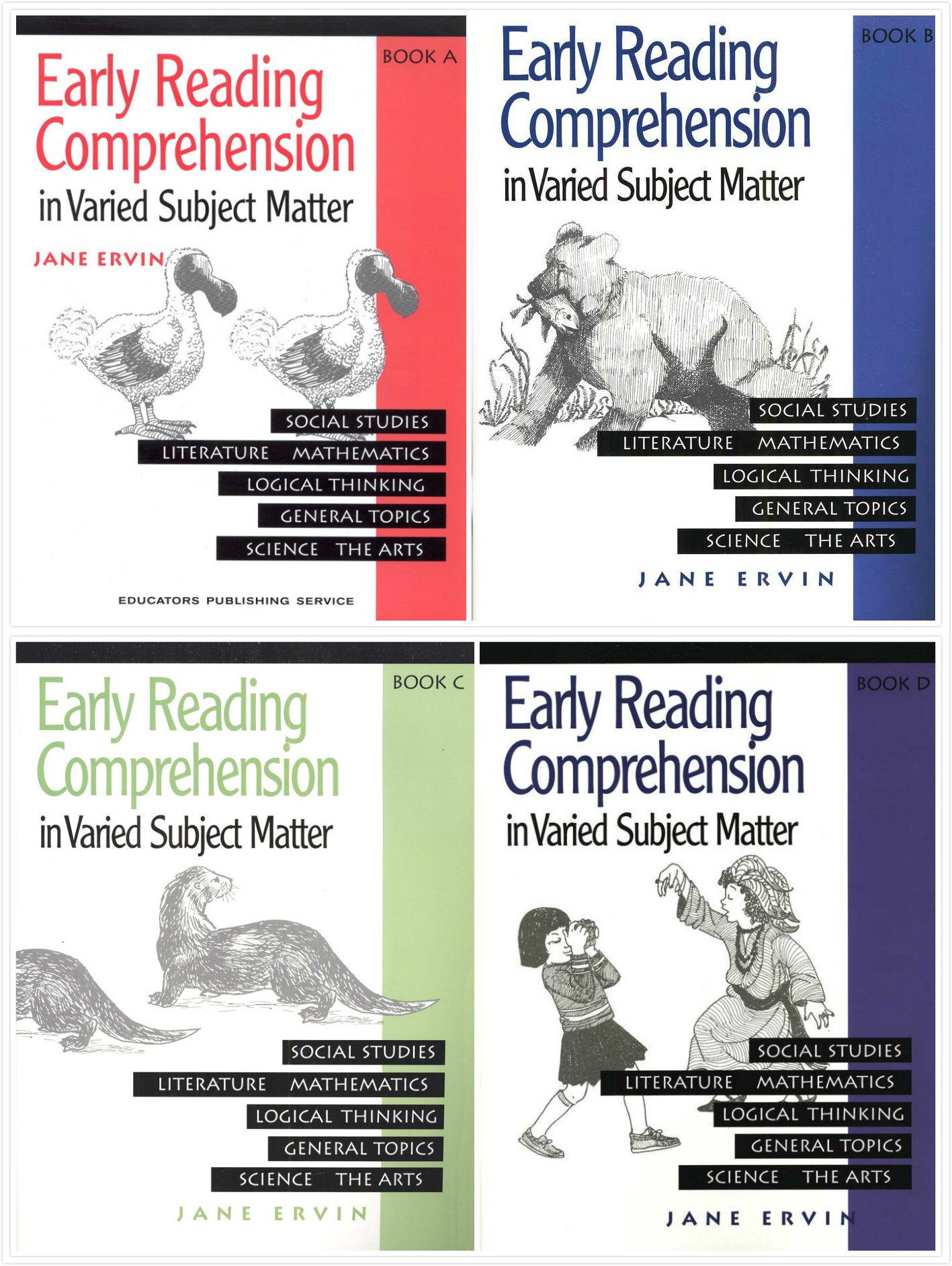 Early Reading Comprehension in Varied Subject Matter Complete SET (4 Books): Jane Ervin: Amazon ...
