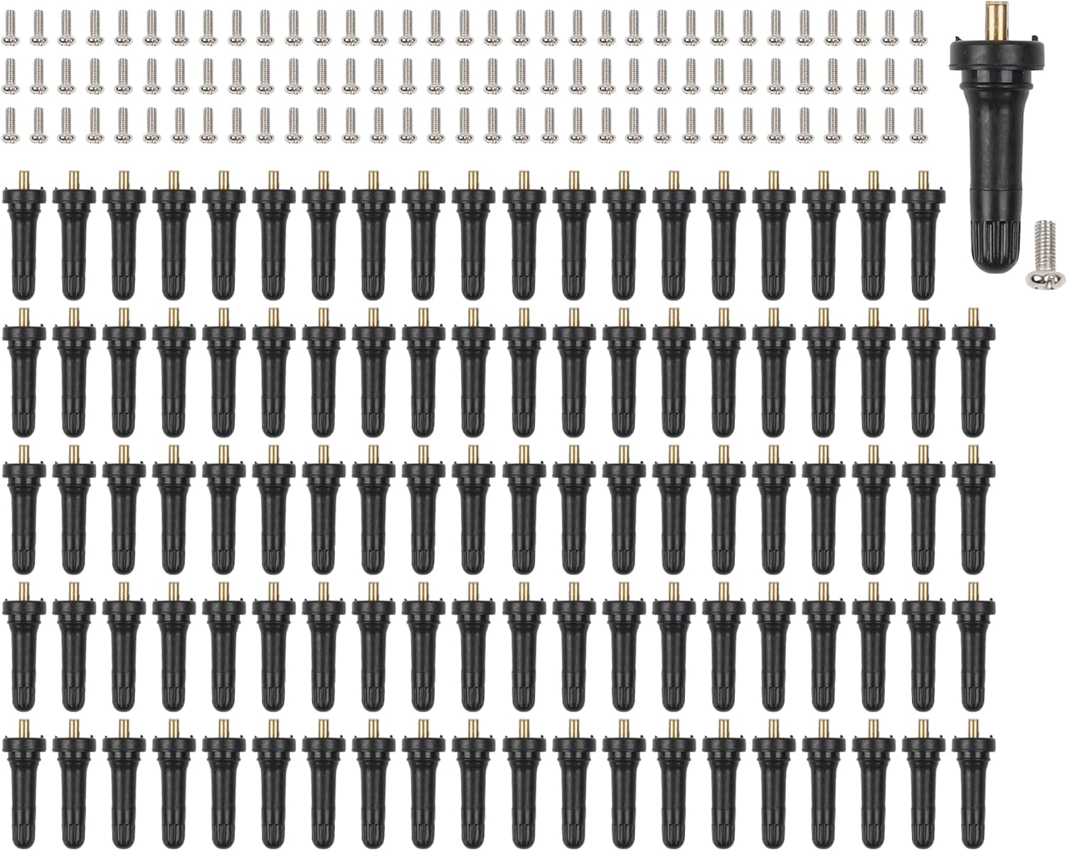 Amazon.com: Dasbecan 100pcs 17-20008 TPMS Snap-in Tire Pressure Sensor ...