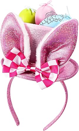 Amazon.com: Bnikion DIY Easter Hat Headband with 3 Easter Eggs Funny ...