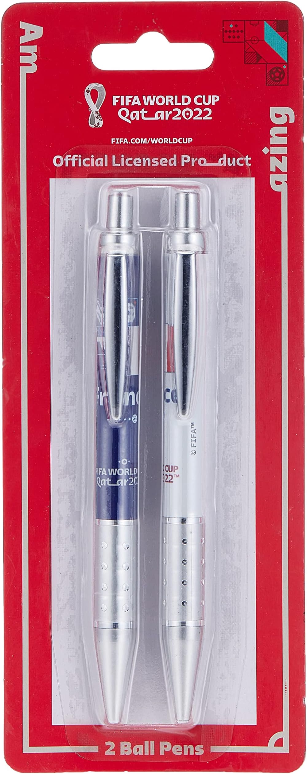 Fifa 12582 2022 Country Retractable Ball Pen Set, 2 pcs, France : Buy ...