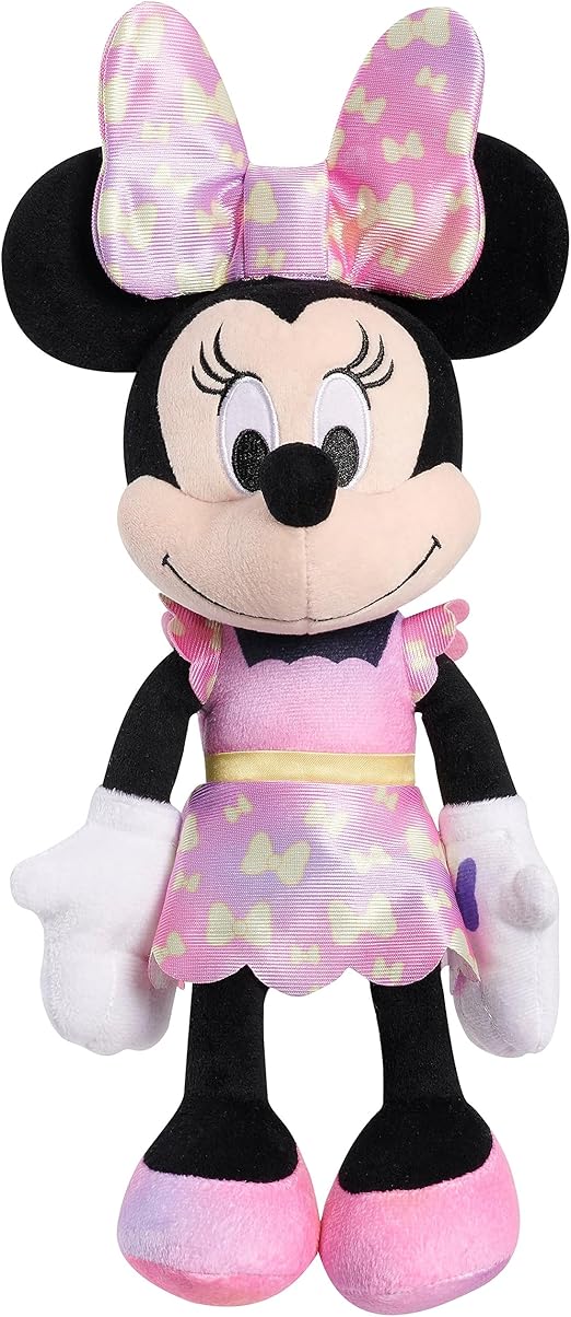 Amazon.com: Disney Junior Minnie Mouse Fashion Bow 14-inch Plush ...