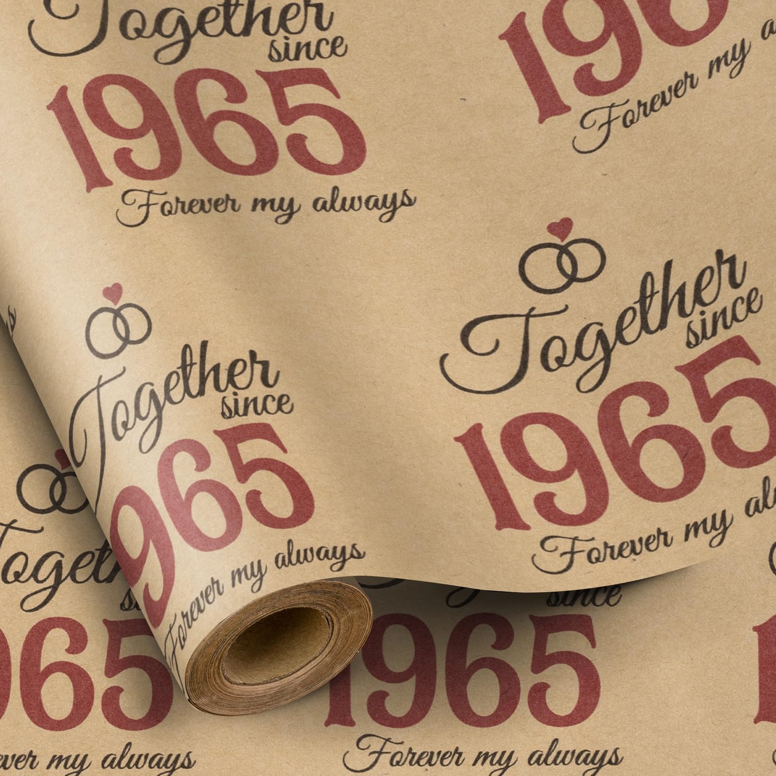 60th wedding anniversary wrapping paper | Honestweddingadvice.com