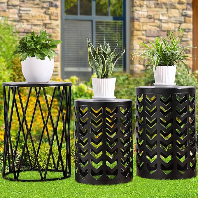 Amazon.com: Y&M Set of 3 Stacking Coffee Tables for Living Room End ...