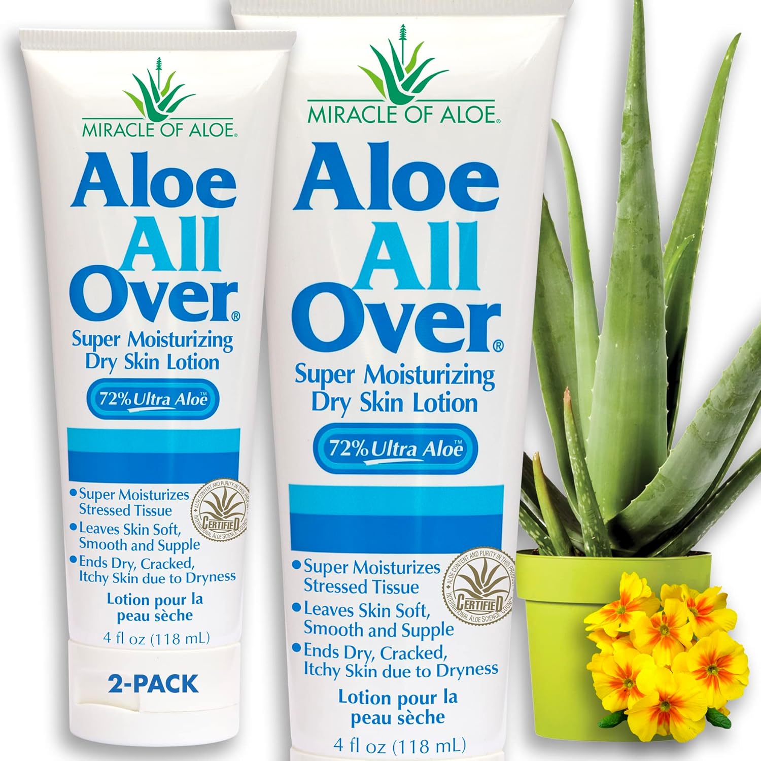 Amazon.com : Miracle of Aloe’s Aloe All Over Super Moisturizing Dry ...