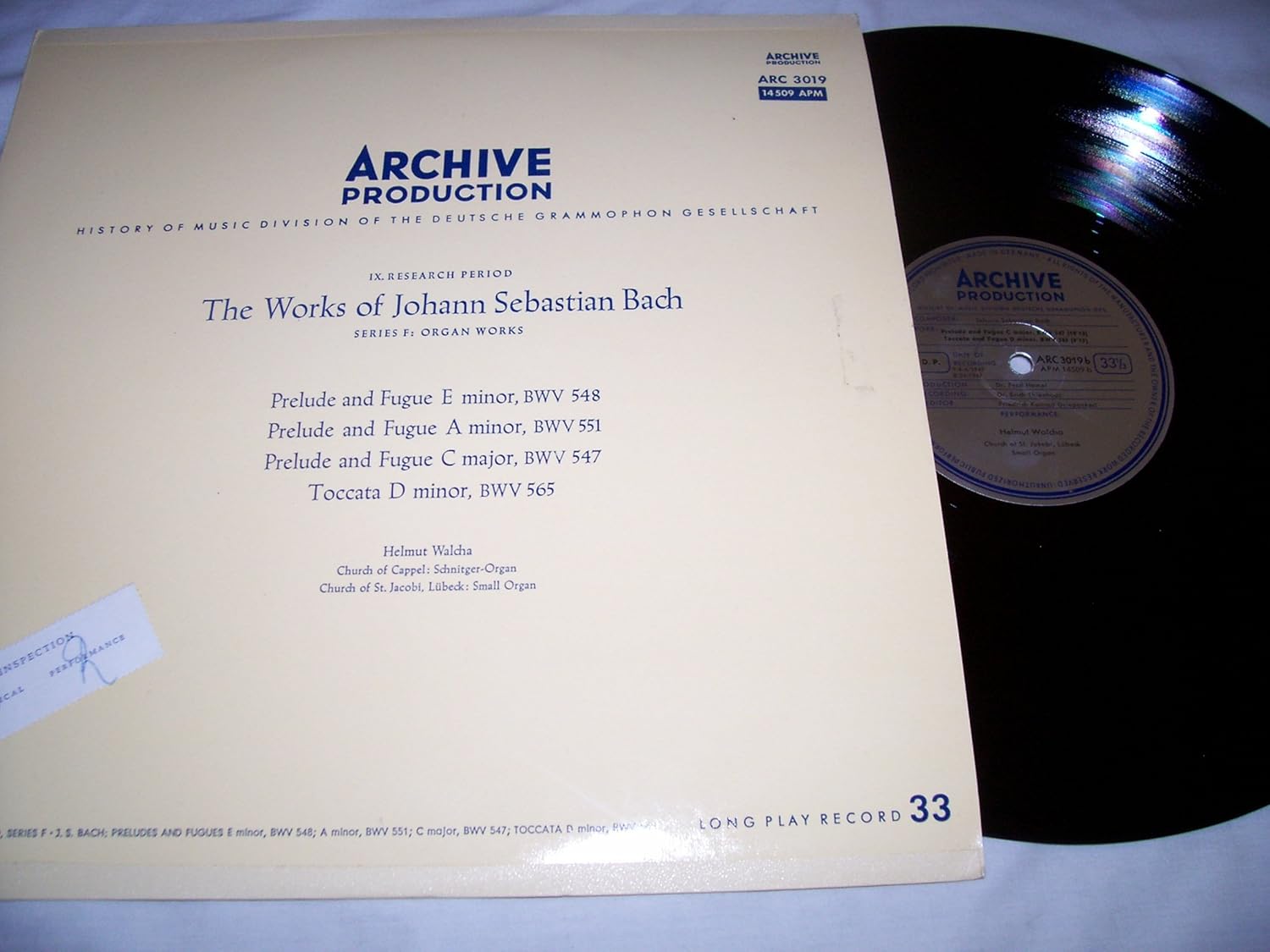 Bach, The Works of Johann Sebastian Bach - Series F: Organ Works ...