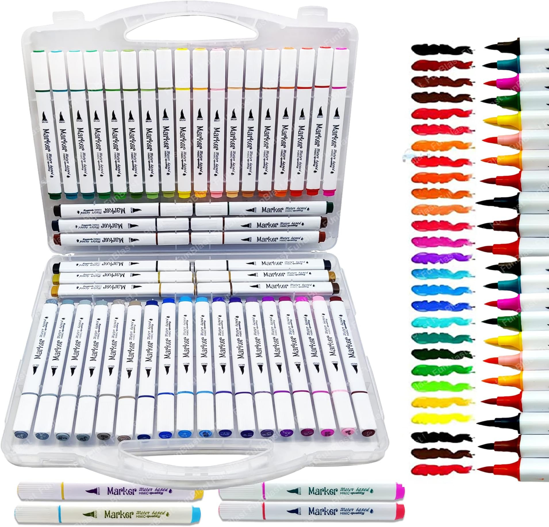 FunBlast Watercolor Markers For Artists-Colouring Kit Art Markers ...