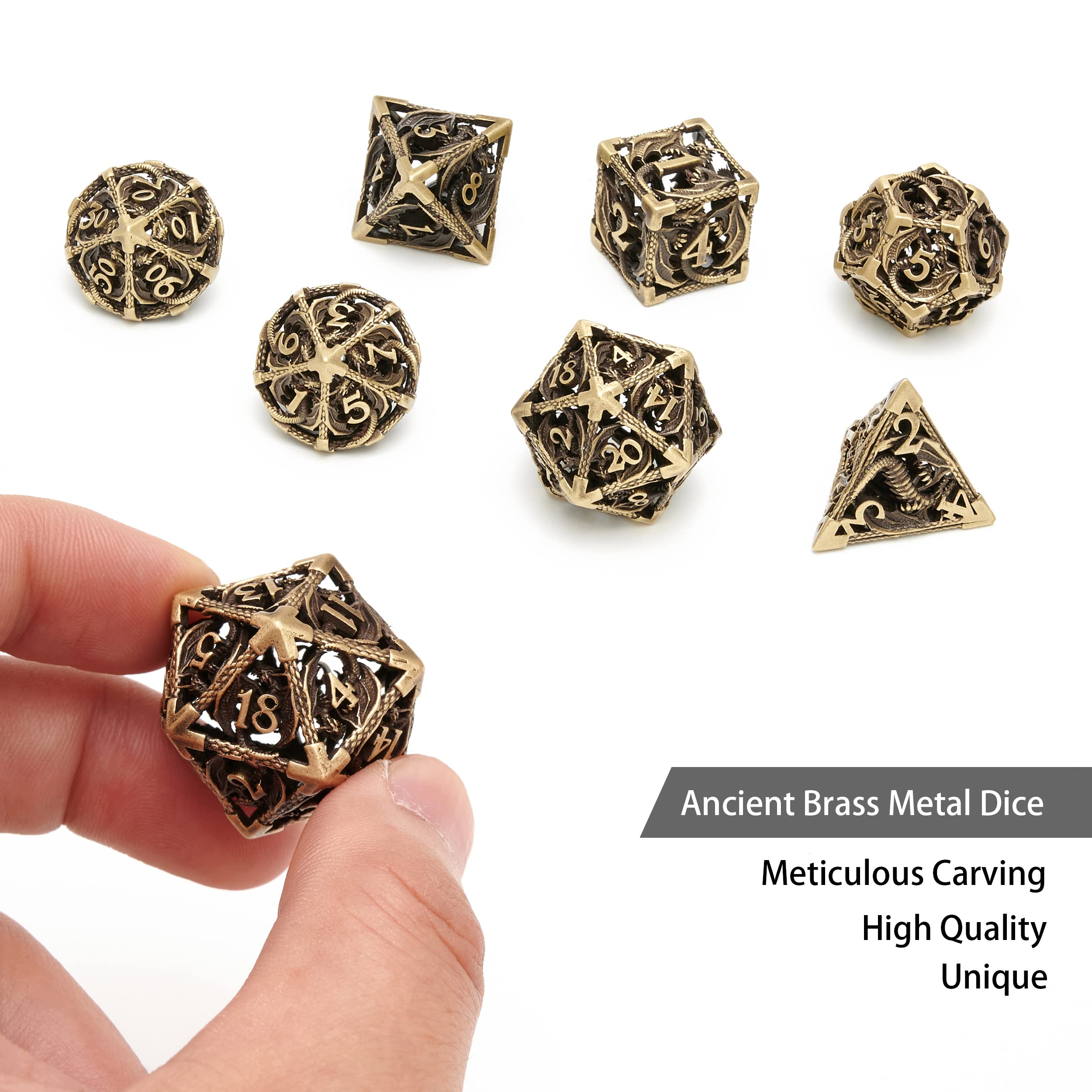 Tabletop Gaming Alchemist's Metallic Elixir DND Dice Set - 7-Piece ...
