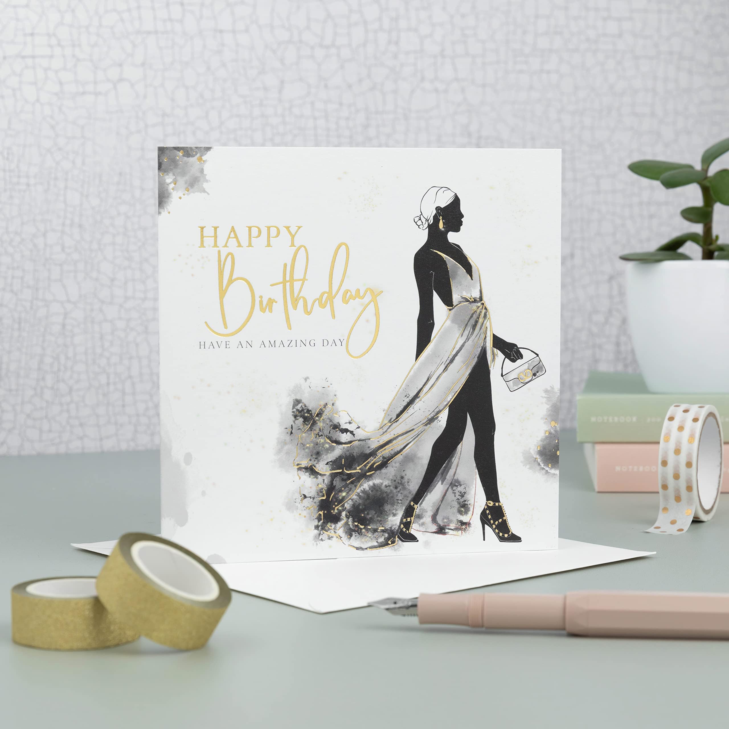 Ruby Ashley Birthday Cards for Women. Luxury Gold Foil Detailing ...