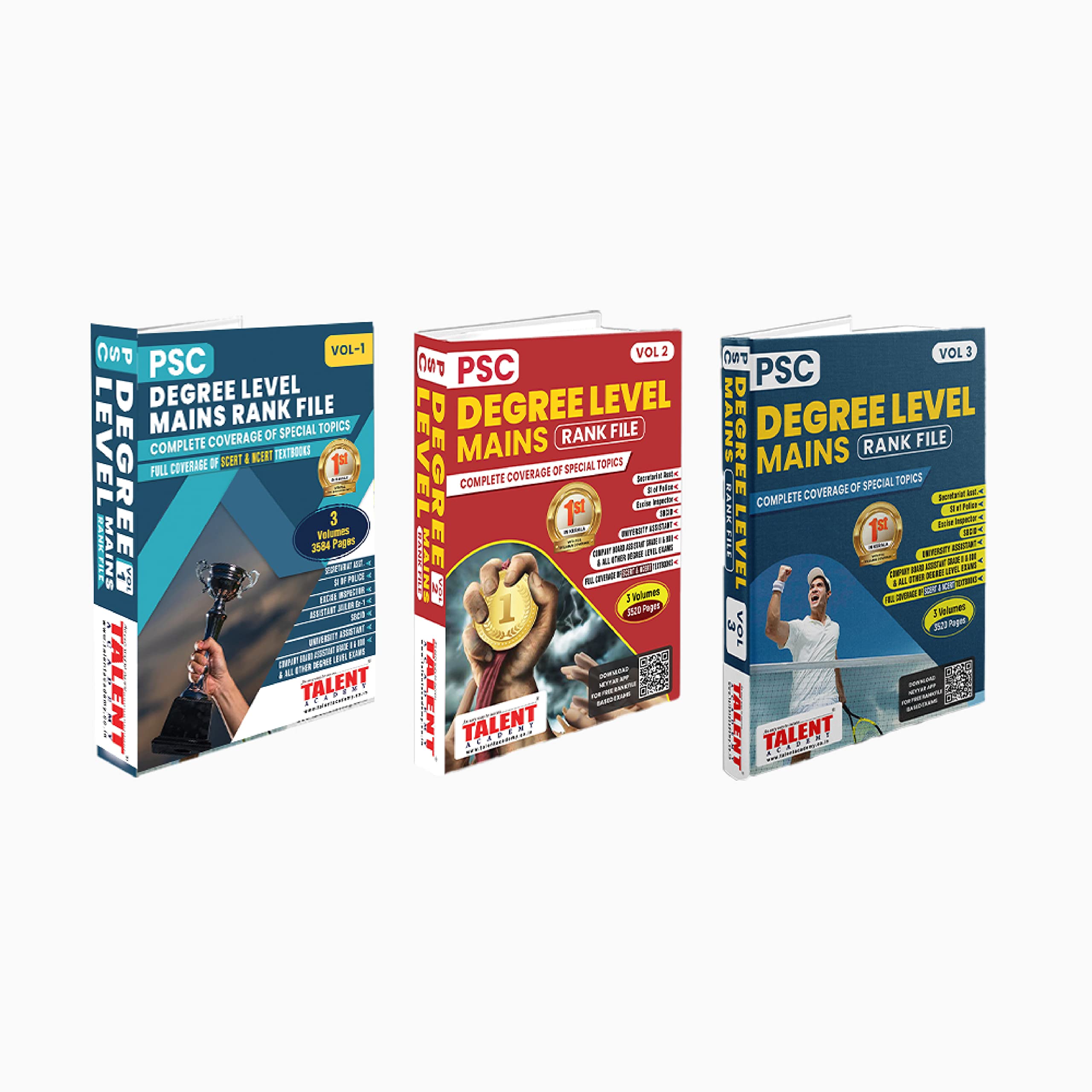 DEGREE MAINS RANK FILE VOL-1,2,&3 (PREVIOUS QUESTIONS,SPECIAL TOPICS ...