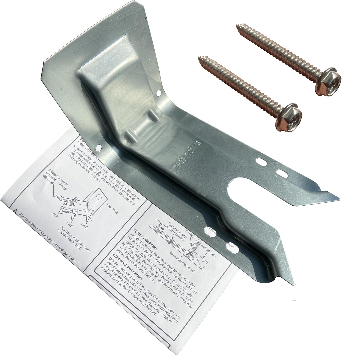 Amazon.com: MCAMPAS Stove Anti Tip Bracket Universal for GE Range Oven ...