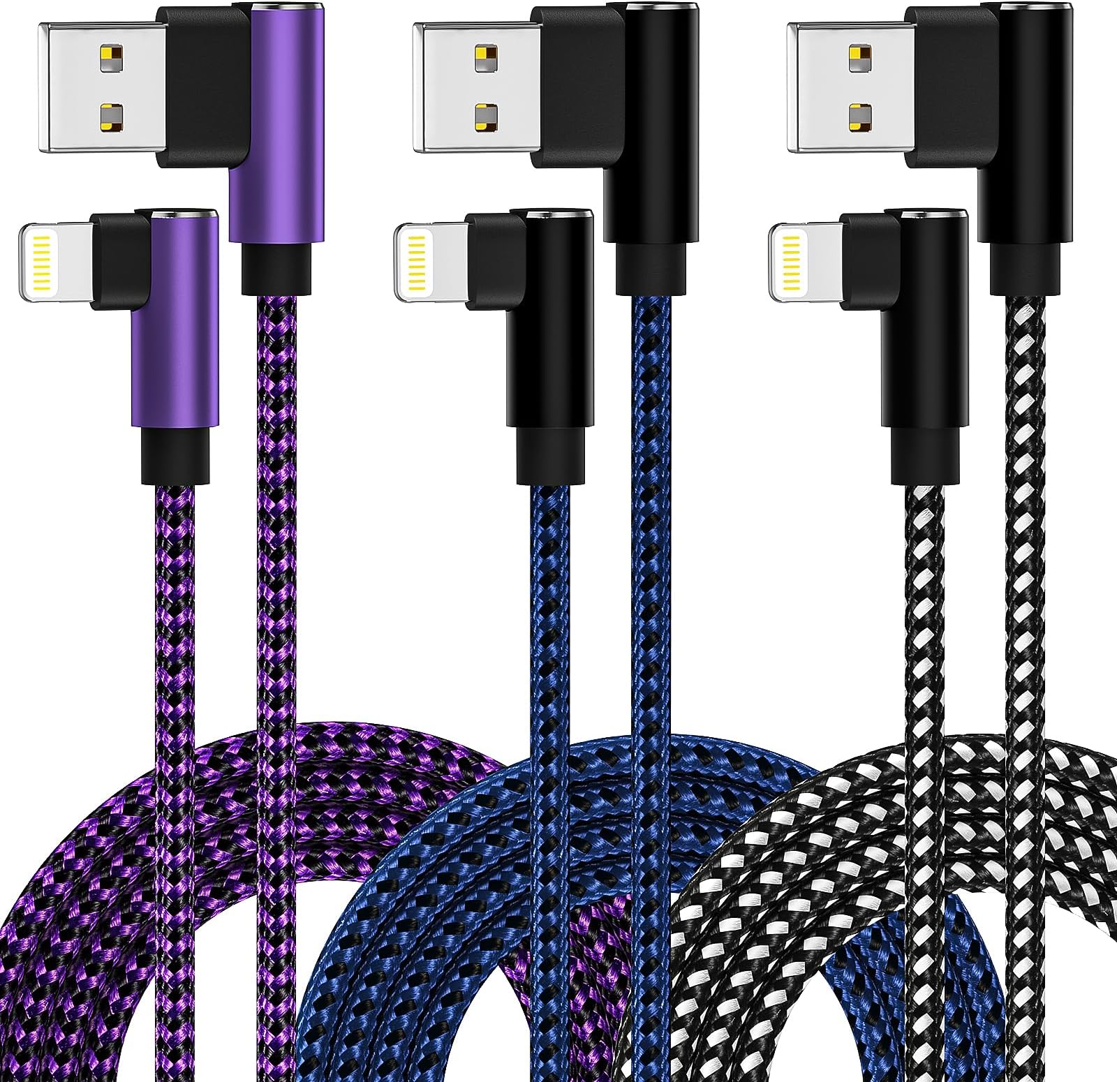 Amazon.com: KINPS Apple MFi Certified 10FT/3M Lightning to USB Cable ...