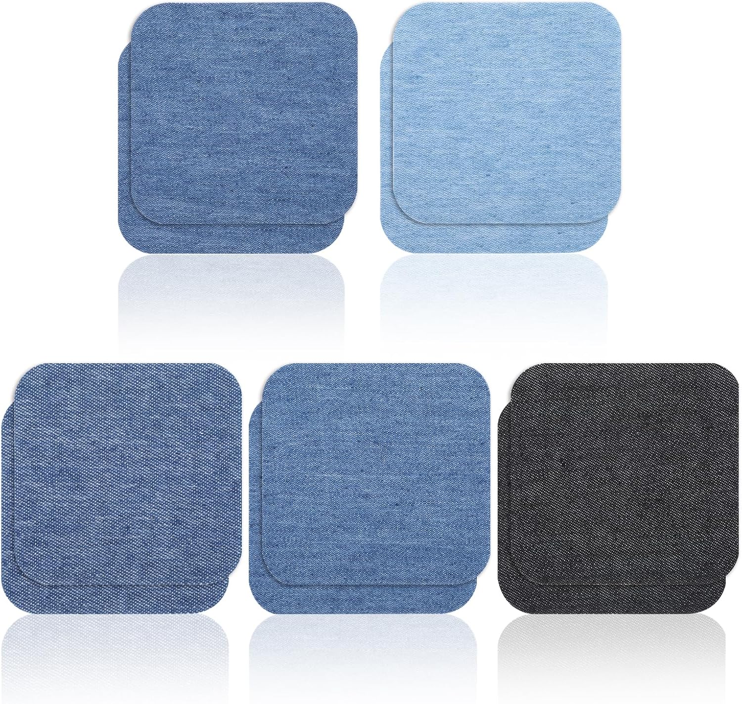 Amazon.com: 10Pcs Iron on Patches for Clothes, Denim Patches for Inside ...