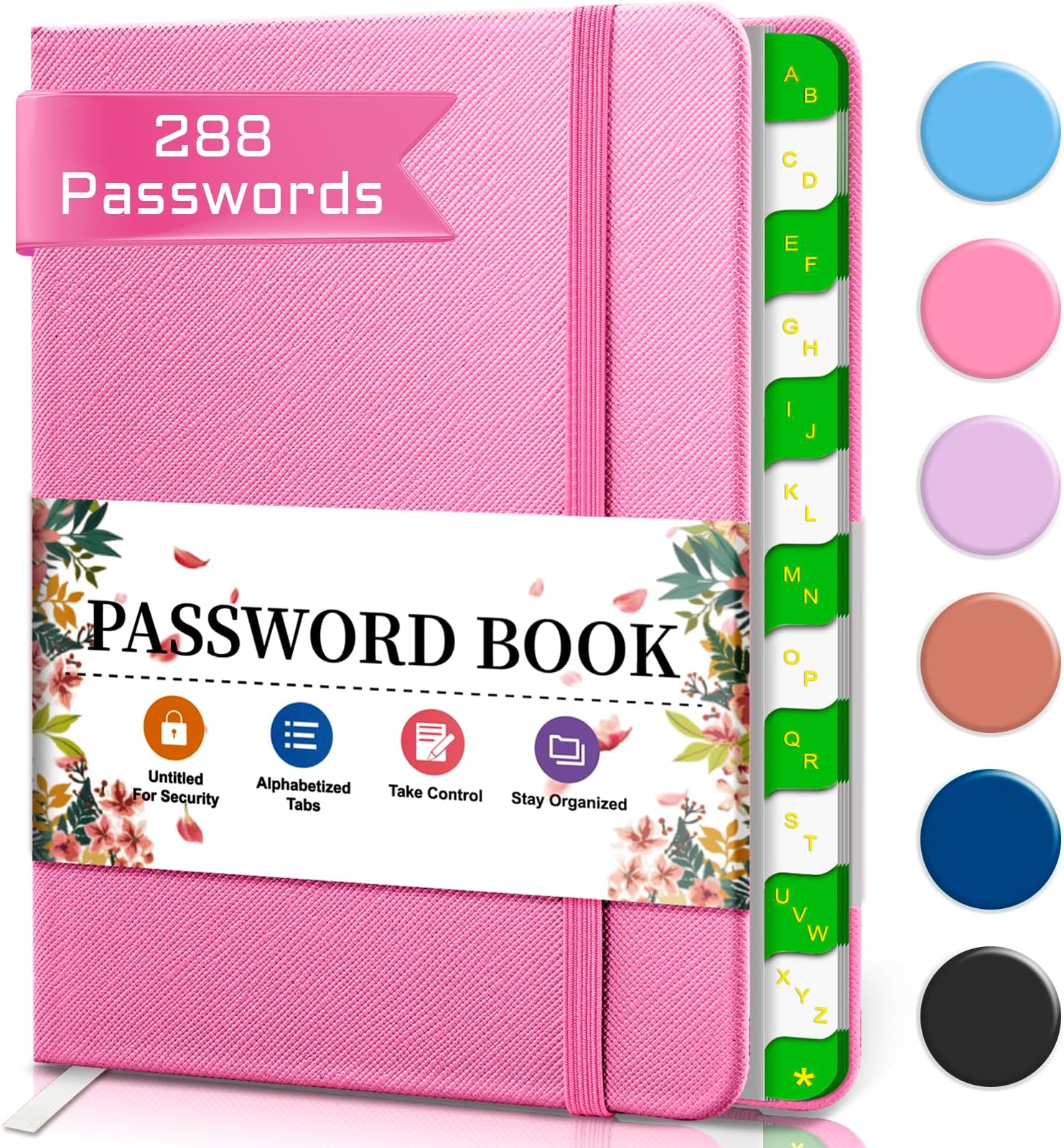 BLESWIN Password Book – Small Alphabetical Password Keeper with Tabs ...