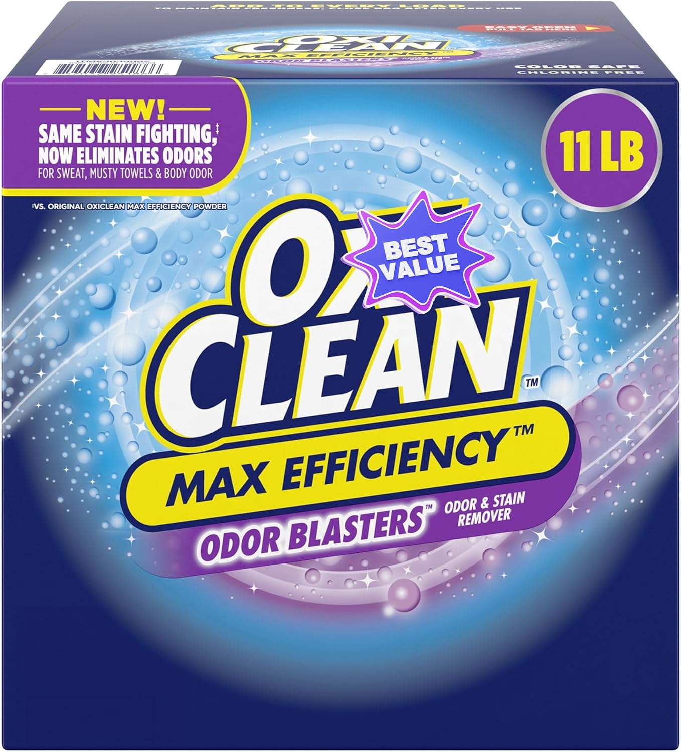 Amazon.com: Oxi Maxs clean Max Efficiency Odor Blasters Laundry Stain ...