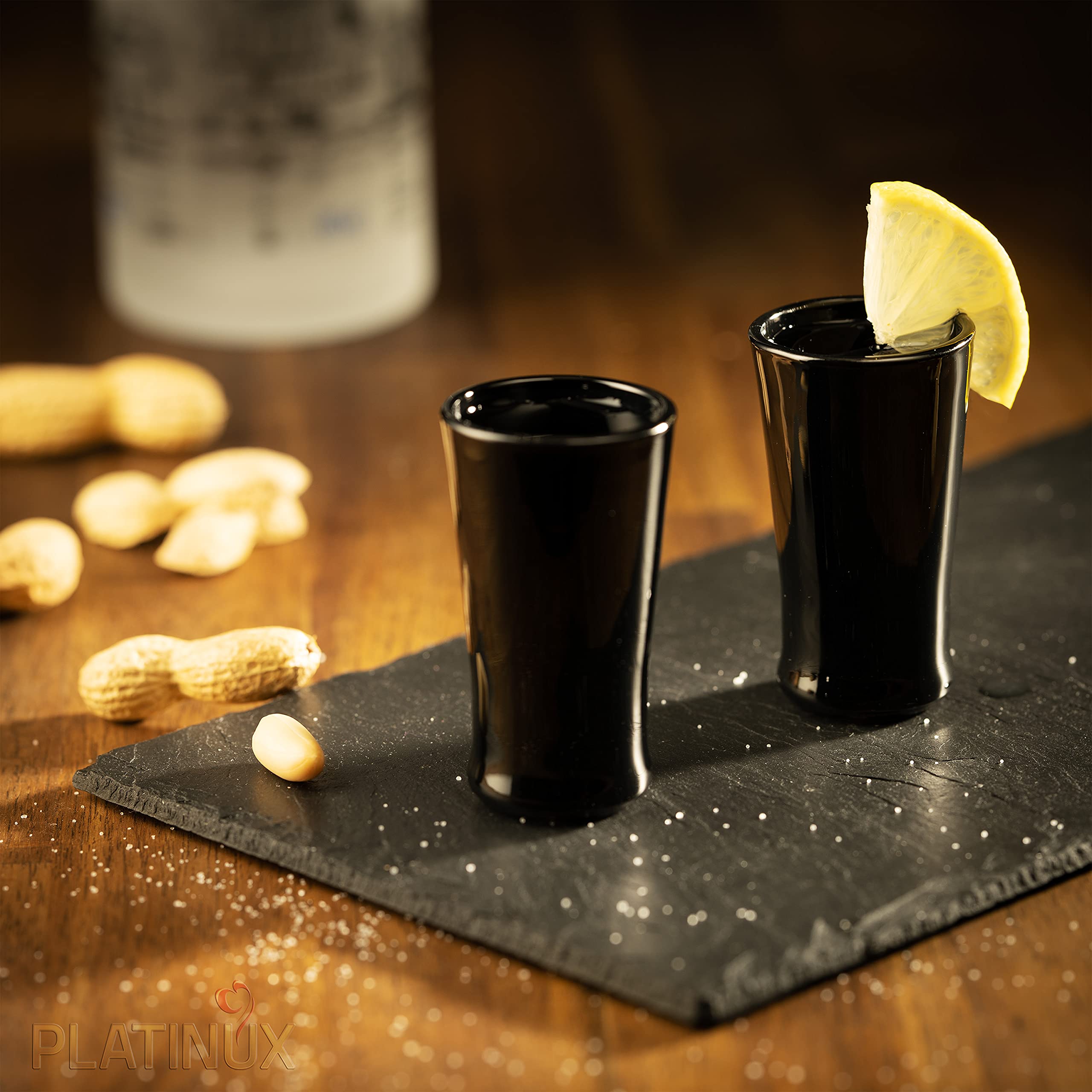 Black Shot Glasses Newcastle United Set Of 2 Shot Glasses
