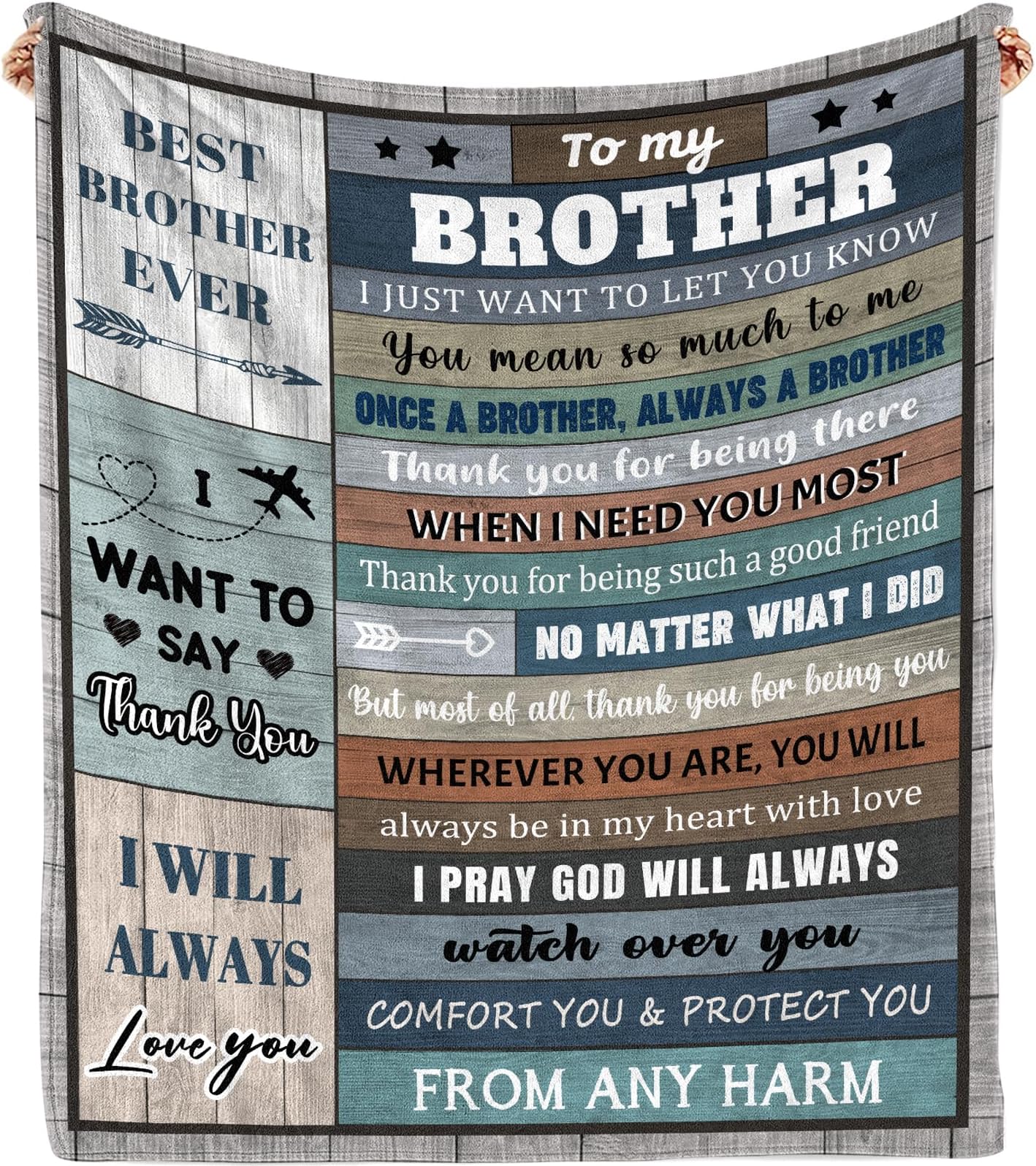 Amazon.com: Big Brother Gift Throw Blanket, Brother Gifts from Sister ...