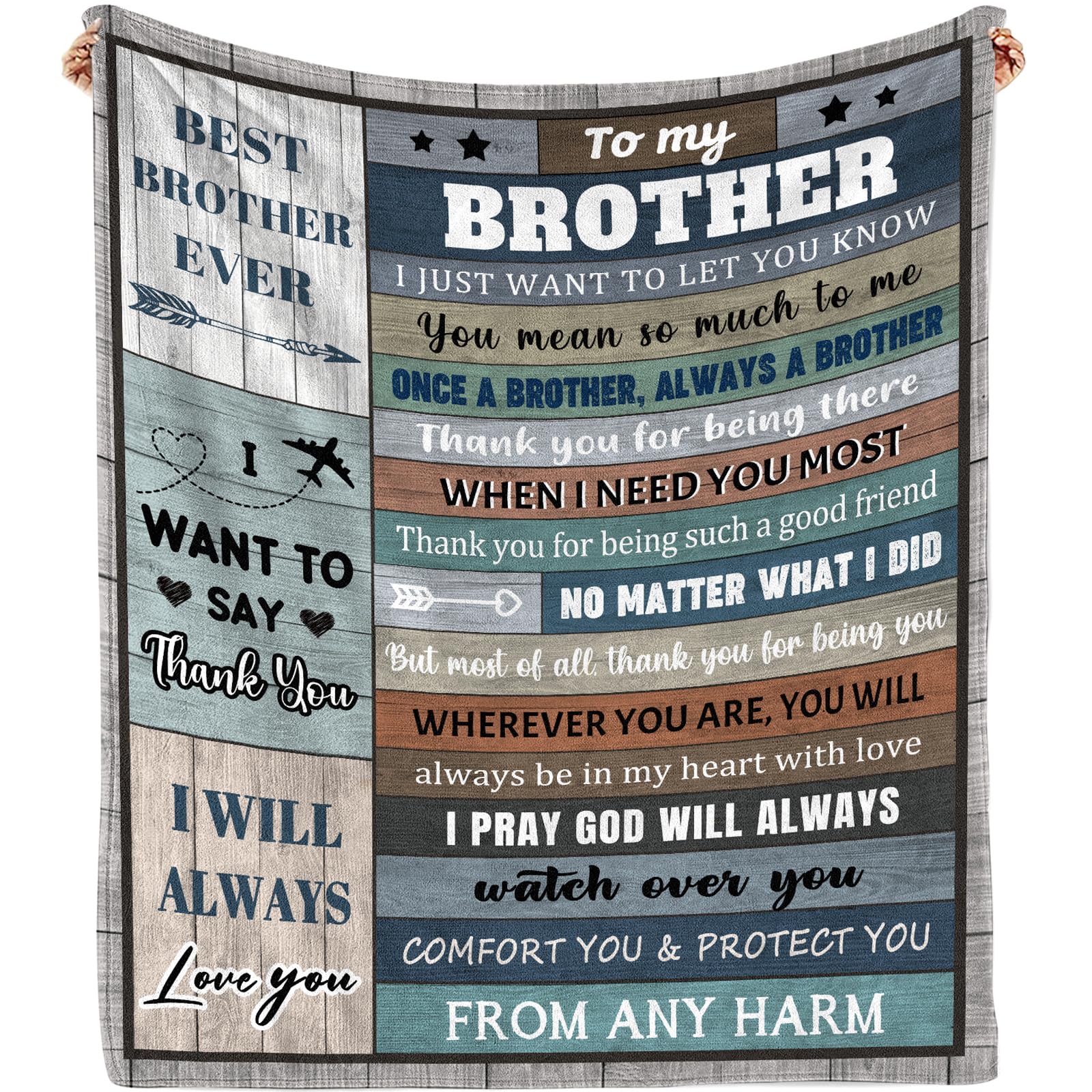 Amazon.com: Big Brother Gift Throw Blanket, Brother Gifts from Sister ...