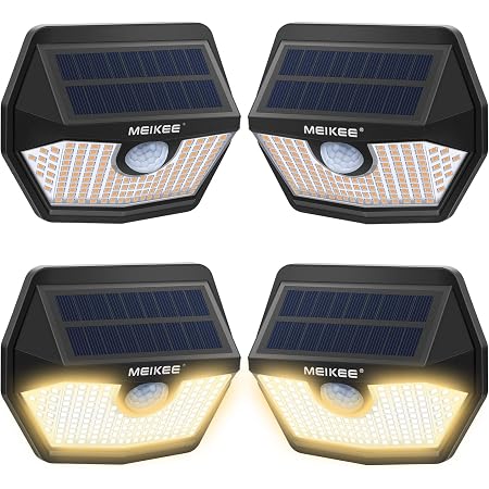 Solar Motion Sensor Light Outdoor, iThird LED Solar Powered Outdoor ...