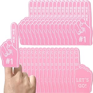 Amazon.com: ZCYSRLQIN 30 Pcs Mini Foam Fingers Sports Fan Foam Finger ...