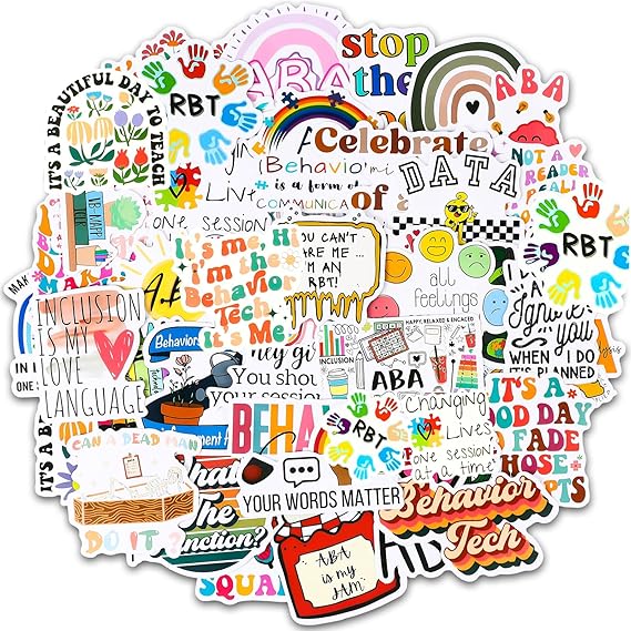 Amazon.com: Frienda 172 Pcs ABA Stickers Applied Behavior Analysis ...