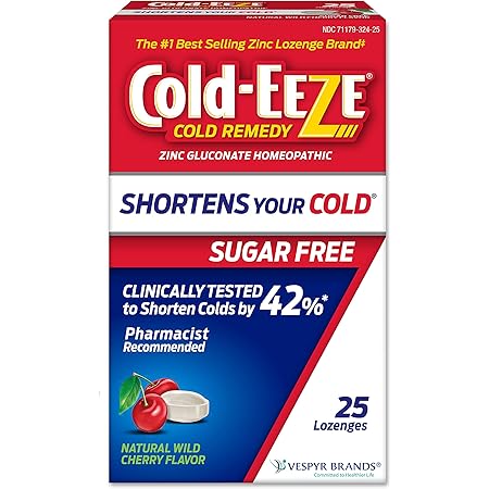 Amazon.com: Cold-EEZE Natural Cherry Zinc Lozenges, Homeopathic Cold ...