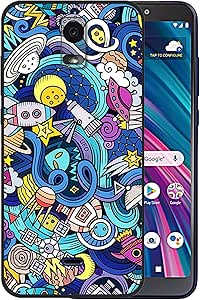 Amazon.com: Feather shadow Phone Case for Blu View 3 B140DL Shock ...