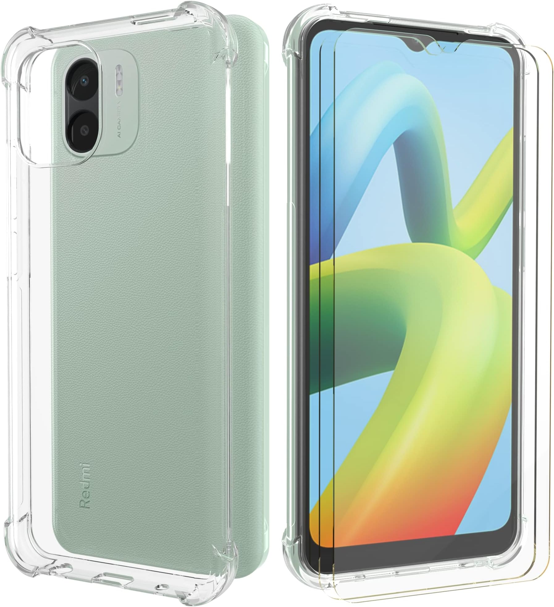 ivoler Coque pour Xiaomi Redmi A2 / Redmi A1, Ultra Transparent Étui de ...