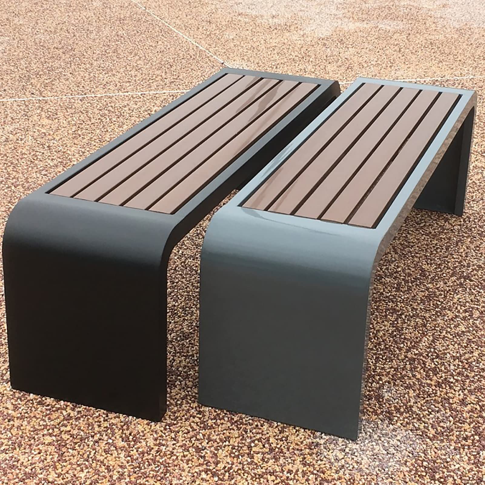 Amazon.co.jp: パティオガーデンベンチ、耐候性防食防水ベンチ、鋳鉄