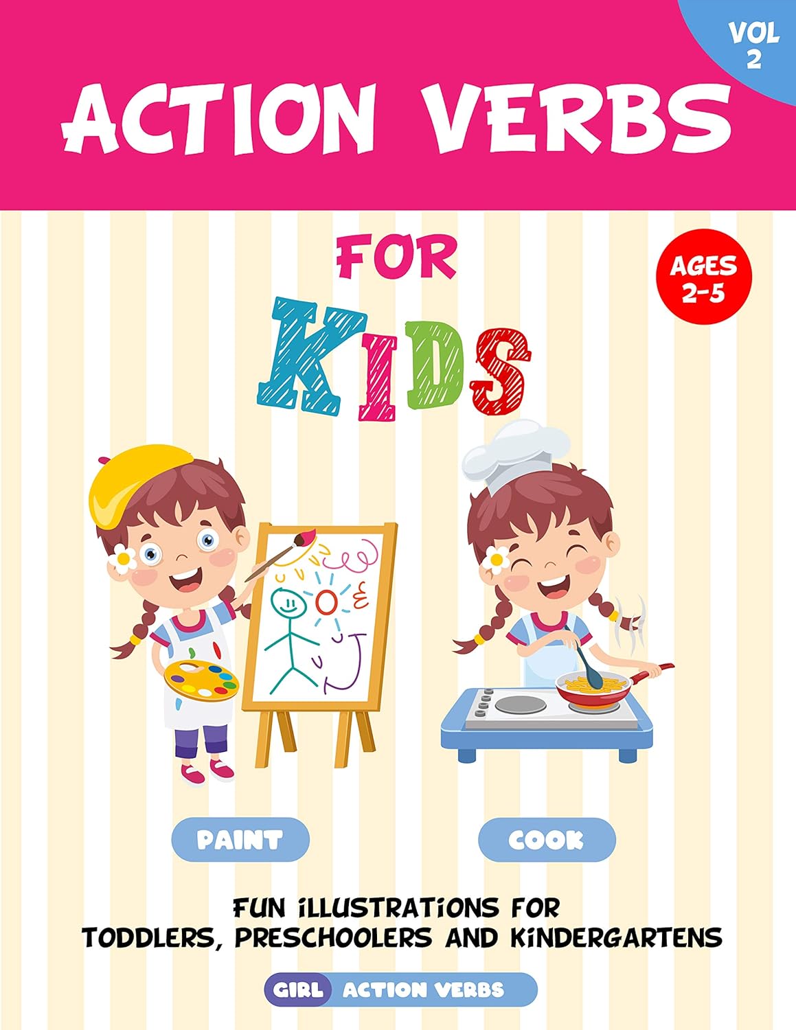 Amazon | Action Verbs for kids: Learning to identify action verbs / Vol ...